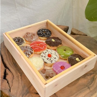 Jual Box Display Makanan Box Donat Box Display Donat Box Hampers ...