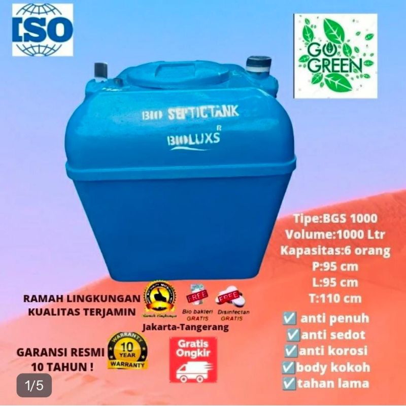 Jual septictank biotech, bioluxs BGS 1000 liter | Shopee Indonesia