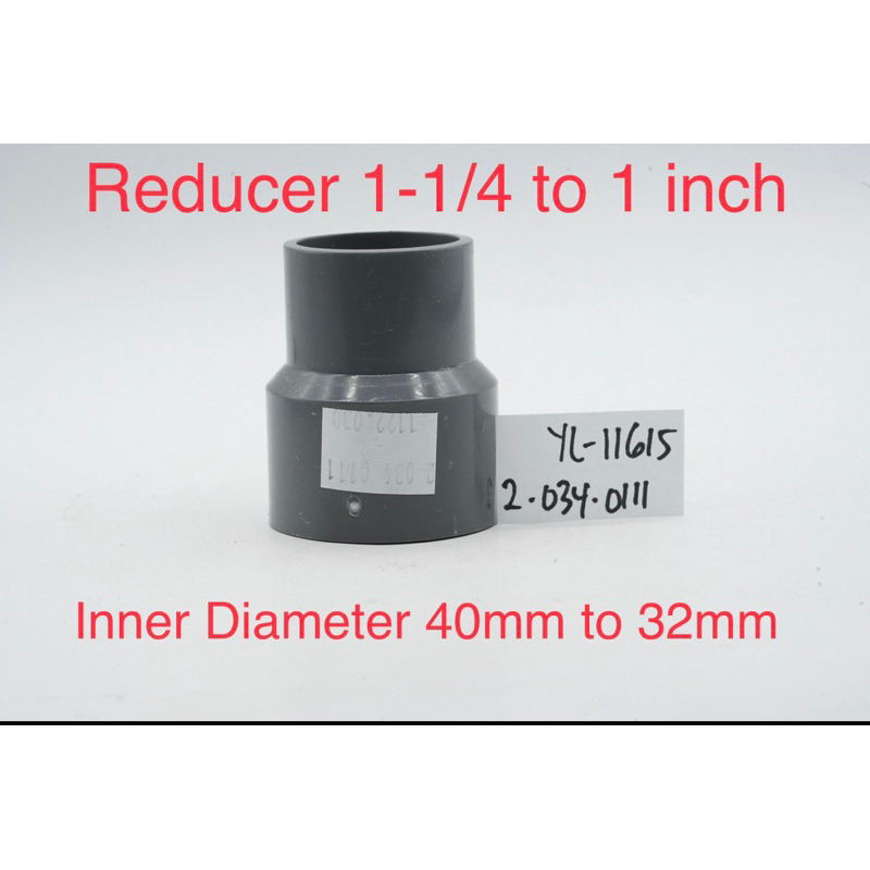 Jual Grey PVC Sok Fitting Vlok Sock 1 1/4 X 1 inch Reducer 40mm to 32mm ...