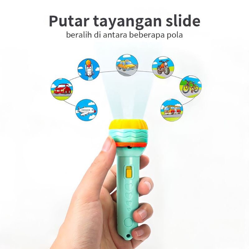 Jual Mainan Anak Senter Proyektor / Flashlight Projector | Shopee Indonesia