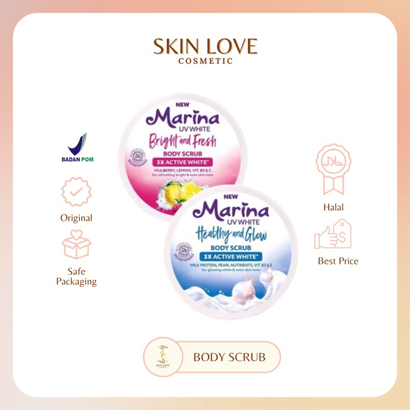 Jual Marina Healthy & Glow Body Scrub 200 ml | Shopee Indonesia