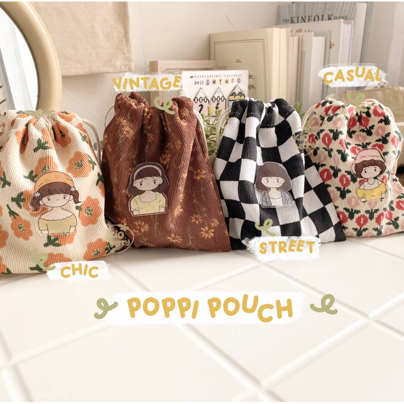 Jual Poppi Pouch / pouch serbaguna / pouch makeup lucu / pouch mukena ...