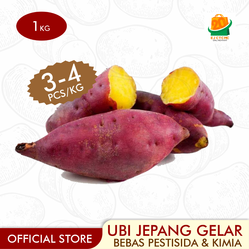 Jual Ubi Jepang Gelar Grade Super 1 KG - Bebas Pestisida & Kimia ...