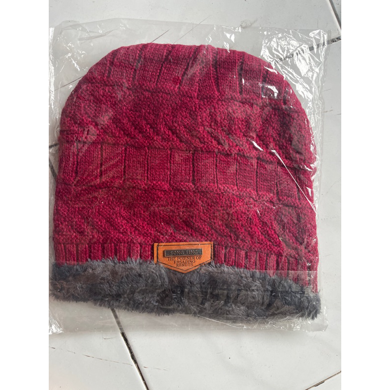 Jual Kupluk Wool Winter / Kupluk Song Ting / Kupluk dewasa / Hat Beanie ...
