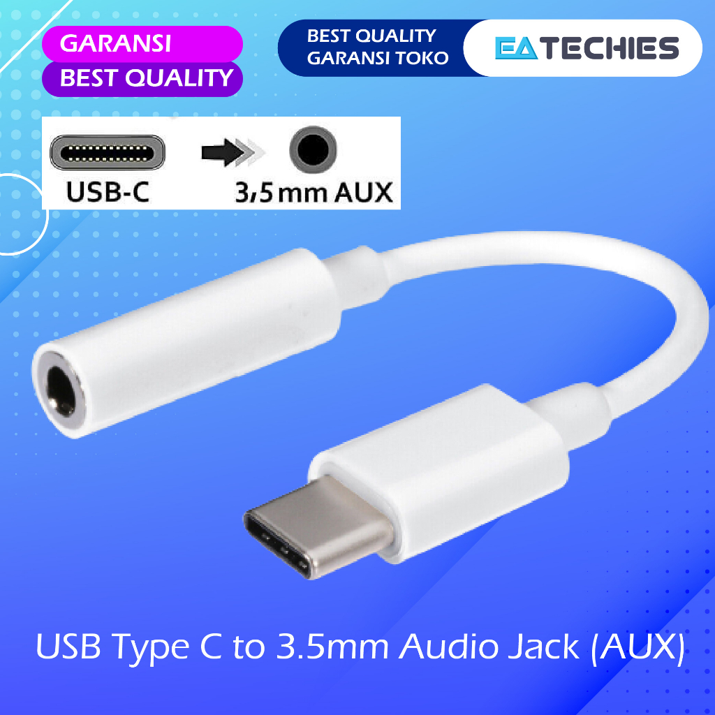 Jual KABEL TYPE C TO AUDIO 3.5MM FEMALE KONEKTOR TIPE C TO AUX | Shopee ...