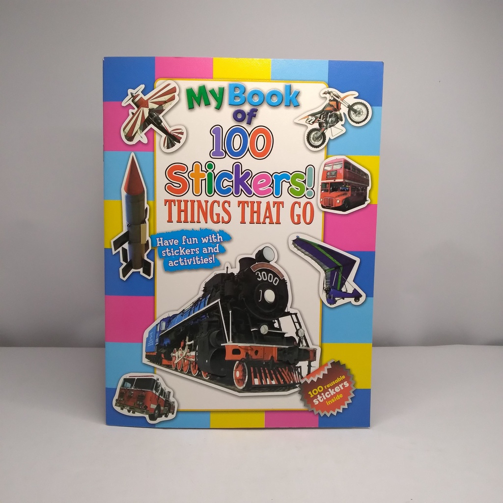 Jual MY BOOKS OF 100 STICKERS THINGS THAT GO, HAVE FUN WITH STICKERS ...