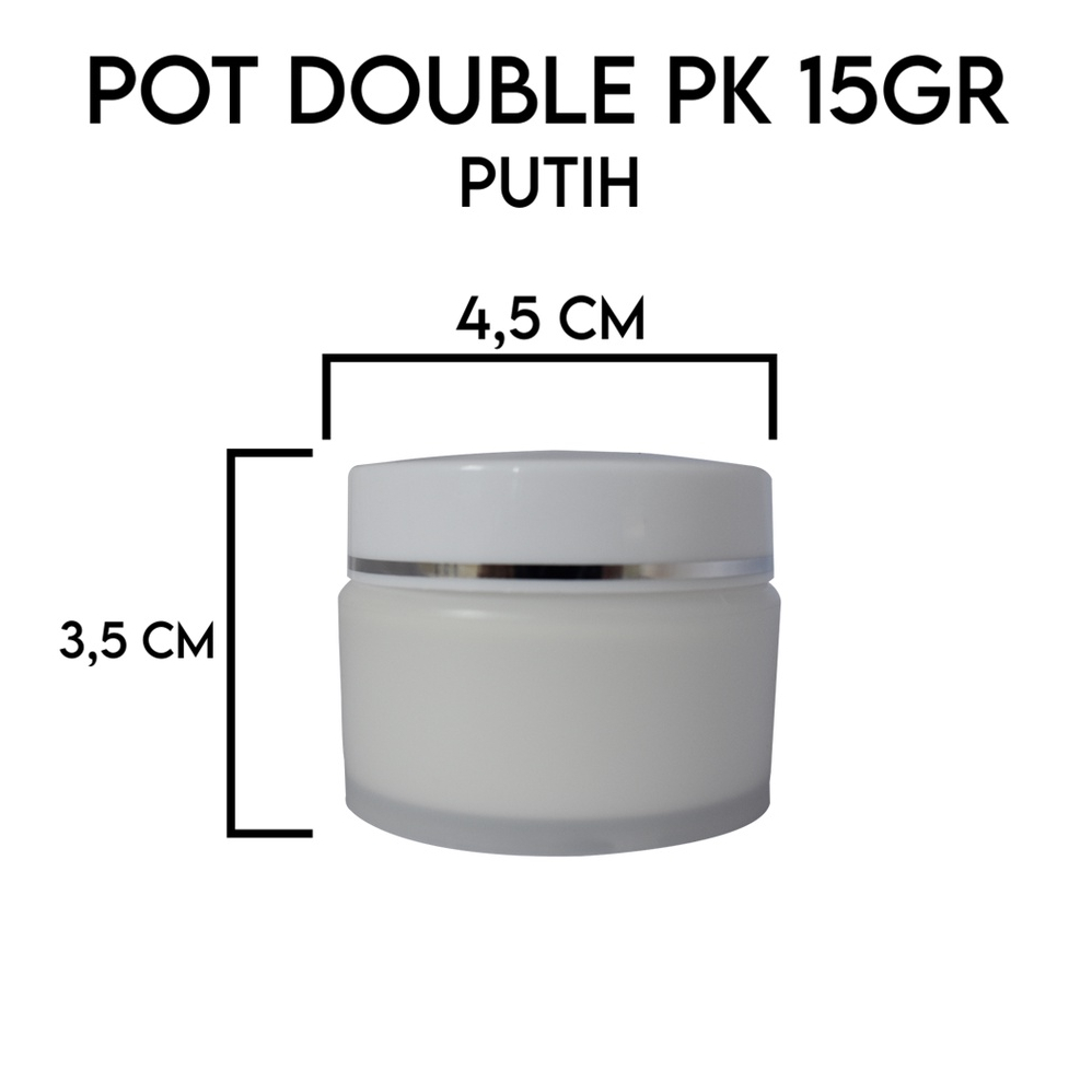 Jual Pot double pk 15gr putih putih | Shopee Indonesia