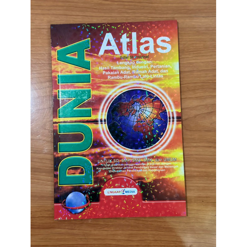 Jual Buku Atlas Dunia Edisi Terbaru 38 Provinsi Terlengkap Kertas HVS ...