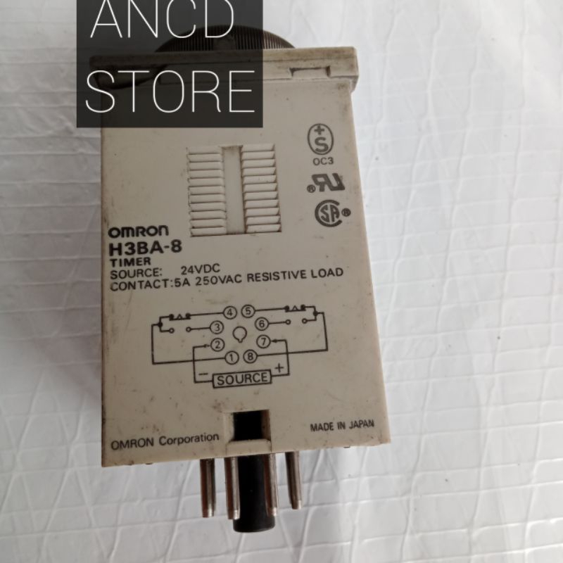 Jual Timer omron H3BA-8 24VDC - 5A 250VAC Japan | Shopee Indonesia
