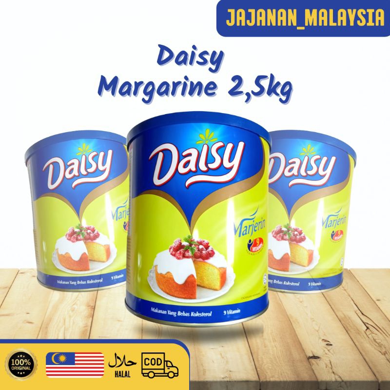 Jual Margarine Daisy Malaysia Berat 2,5kg Exp Bulan 9 2024 | Shopee ...