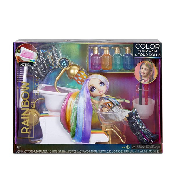 Jual Rainbow High SALON PLAYSET DIY Washable Hair Color for Kids and ...