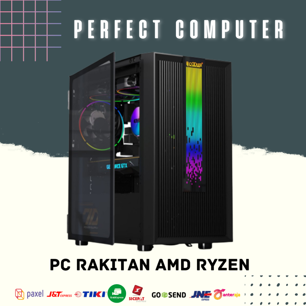 Jual PC Gaming Rakitan AMD Ryzen 5 4600G M2 256GB DDR4 16GB Komputer ...