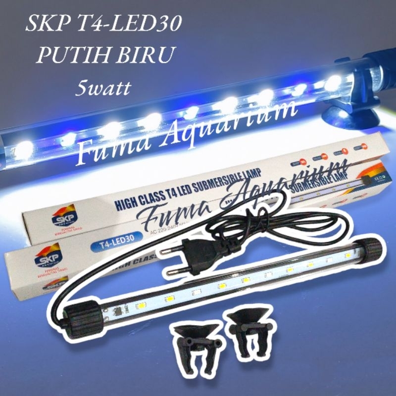 Jual Lampu Celup Aquarium 30cm T4-LED30 Hiro Pro -SKP Putih, Merah/Pink ...