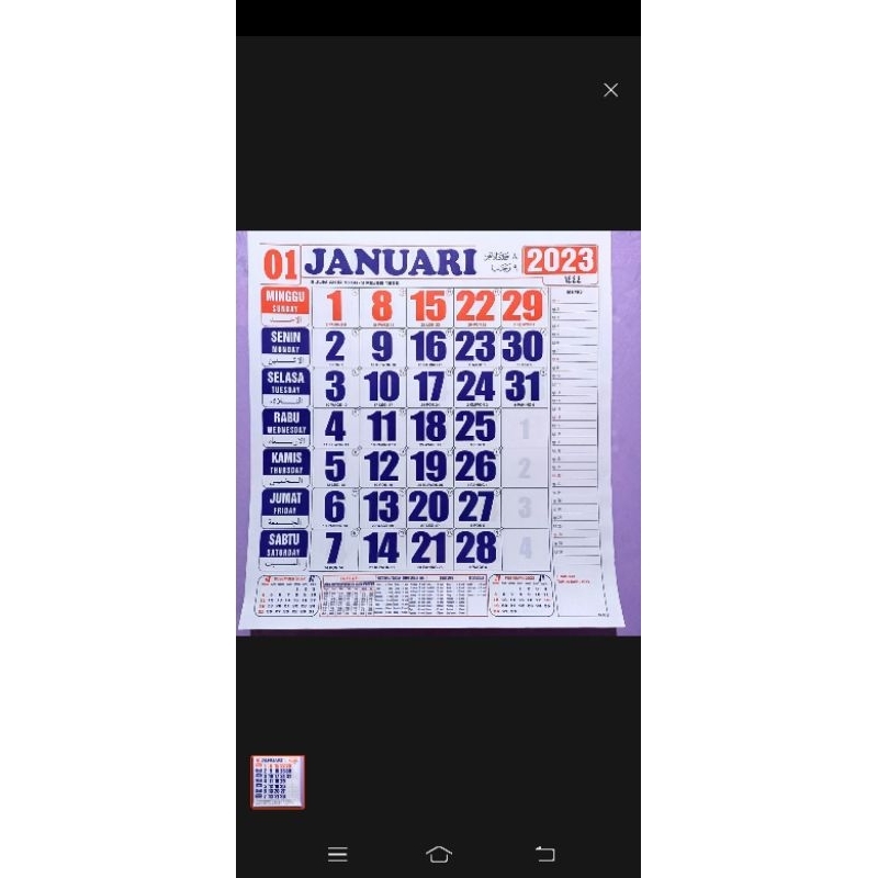 Jual kalender | Shopee Indonesia
