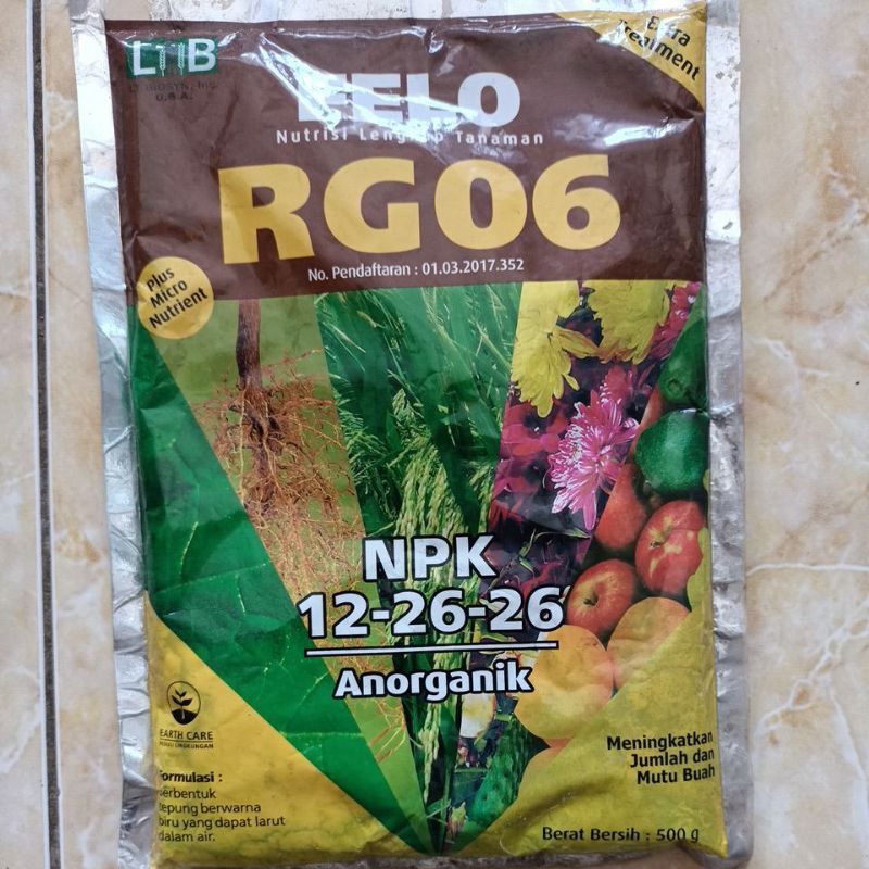 Jual Felo Nutrisi Lengkap Tanaman RG06 kemasan 500 g | Shopee Indonesia
