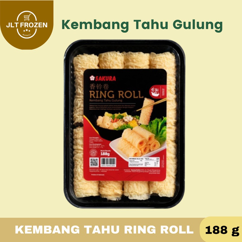 Jual Sakura Fried Bean Curd Roll / Ring Roll Kembang Tahu Gulung Steamboat / Hotpot (HALAL ...