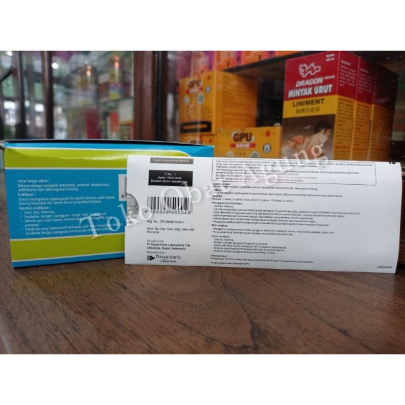 Jual Paratusin Tablet (1 Strip Isi 10 Tablet). Obat Flu, Batuk Pilek ...