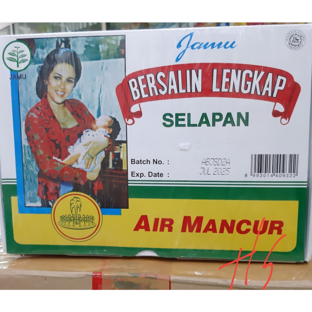 Jual AIR MANCUR Selapan Jamu Bersalin Kemasan KOTAK Lengkap 40 hari ...