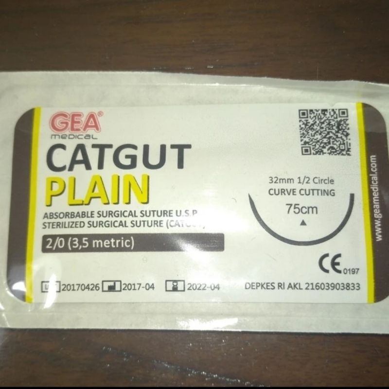 Jual Benang Plain Benang Operasi Catgut Plain | Shopee Indonesia
