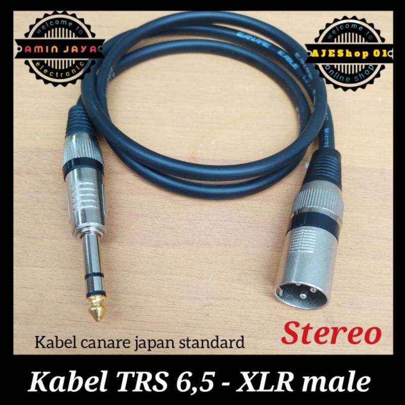 Jual Kabel jack xlr male to akai stereo trs 6,5 | Shopee Indonesia
