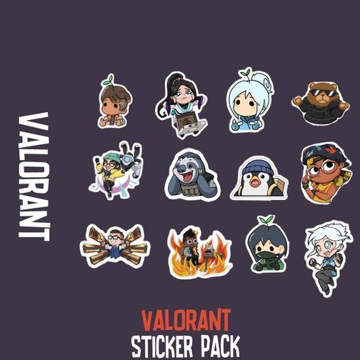 Jual STIKER GAME VALORANT ISI 10 MURAH | STIKER PACK VALORANT ISI 10 ...