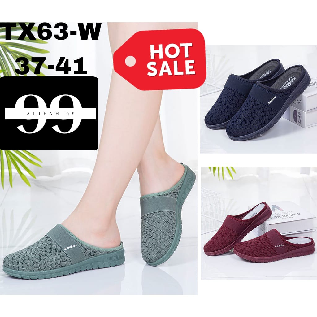 Jual Sepatu sandal rajut flat tepleks wanita korean style import china TX63-W (37-41) Sepatu ...