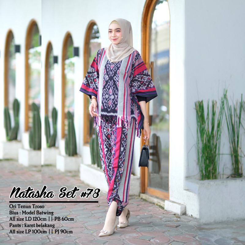 Jual Set Batwing ori Tenun Troso Premium - Atasan blus Batwing- Set ...