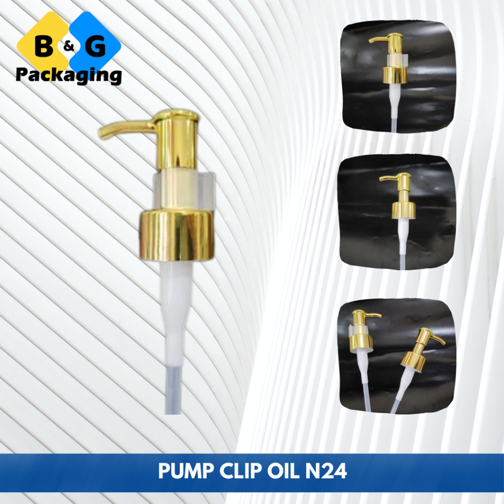 Jual TUTUP PUMP CLIP OIL GOLD DAN SILVER N24 / TUTUP BOTOL CLIP OIL NECK 24 TUTUP BOTOL PUMP ...