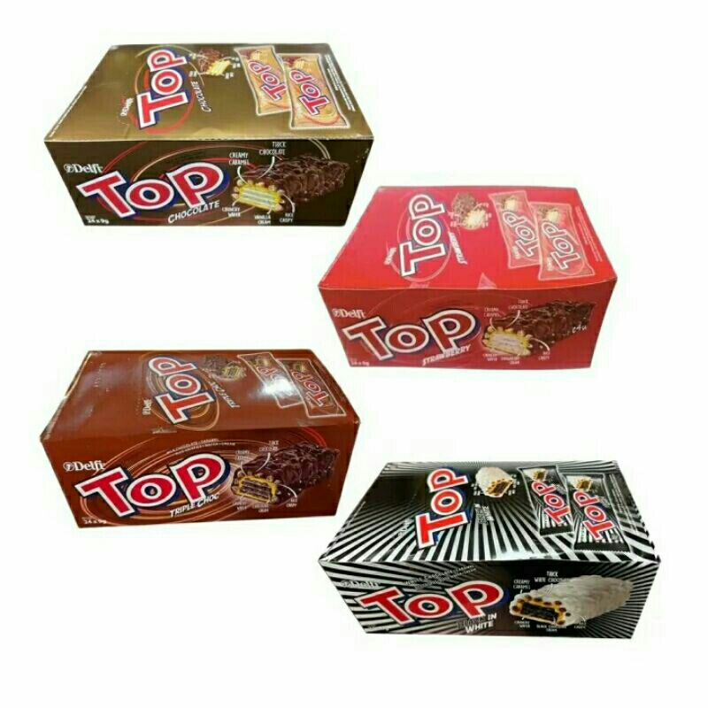 Jual Snack Delfi Top Wafer 1 Box Isi 24 Pcs Sachet 24Pcs | Shopee Indonesia