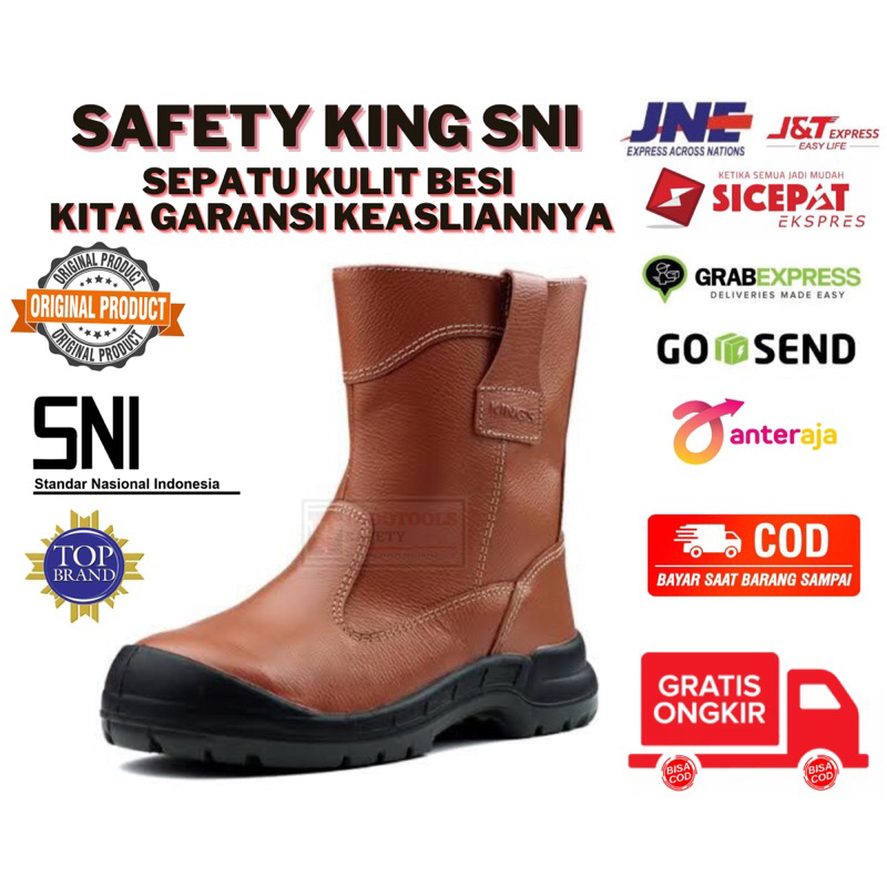 Jual SEPATU PROYEK KULIT UJUNG BESI TINGGI SNI STANDART NASIONAL ...