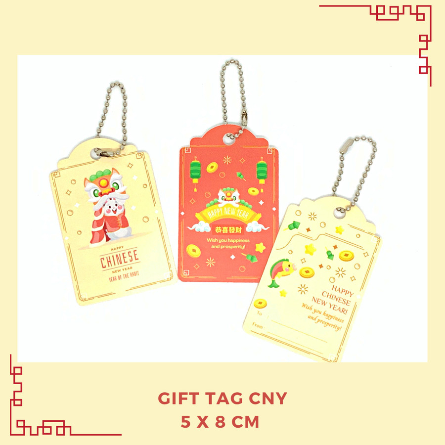 Jual Gift Tag / Hang Tag Hampers Parcel Imlek Chinese New Year 5 x 8 cm ...