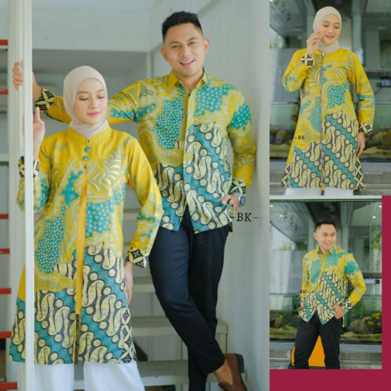 Jual Batik couple Batik Couple Modern Baju batik couple motif bianca ...