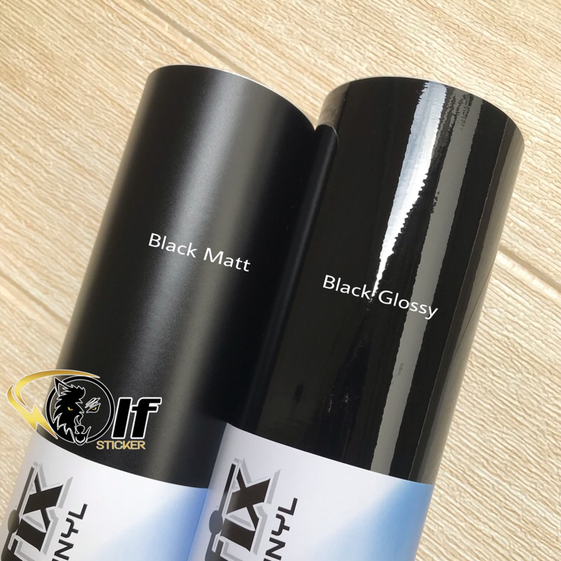 Jual Skotlet hitam glossy scotlite hitam doff P 1 meter x L 45cm profix ...