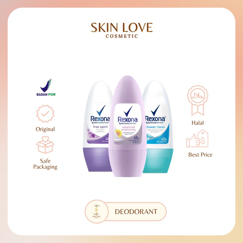 Jual Rexona Roll On Deodorant Men & Women 45 ml | Shopee Indonesia