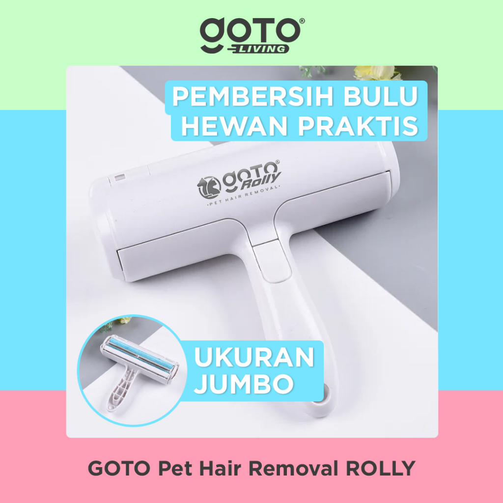 Jual Goto Rolly Pet Hair Removal Alat Pembersih Bulu Kucing Lint Roller ...