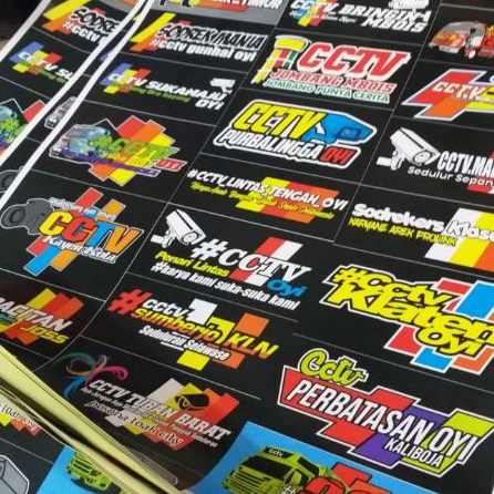 Jual STICKER CCTV MOBIL STICKER CCTV TRUCK OLENG CUSTOM FREE DESAIN ...