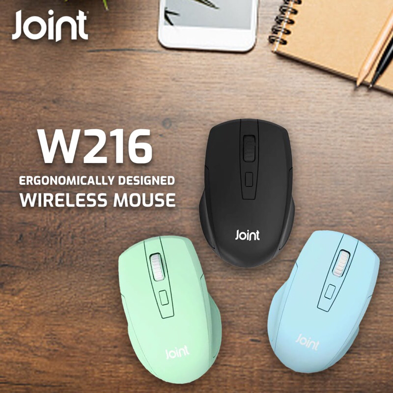 Jual Mouse Komputer / Laptop Wireless ORIGINAL JOINT W216 ERGONOMICALLY ...