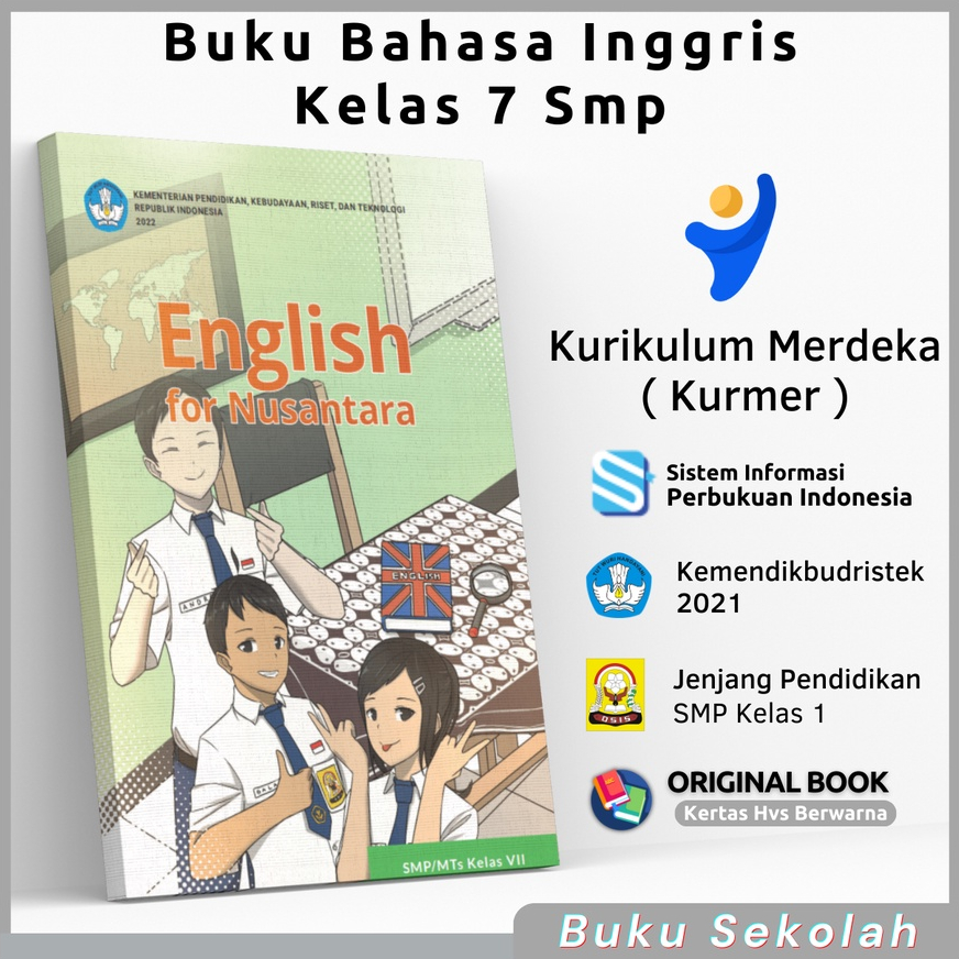 Jual Buku Paket Siswa Pelajaran Bahasa inggris English For Nusantara SMP/MTs Kelas 7 VII ...