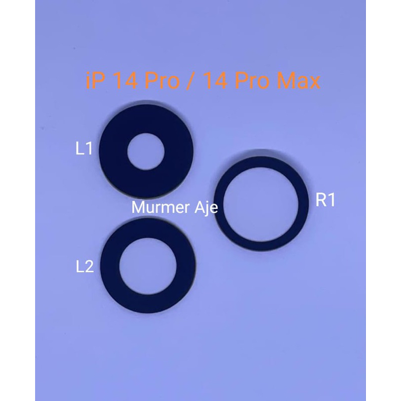 Jual Lensa camera kaca kamera belakang ip 14 pro / Pro max oem | Shopee ...