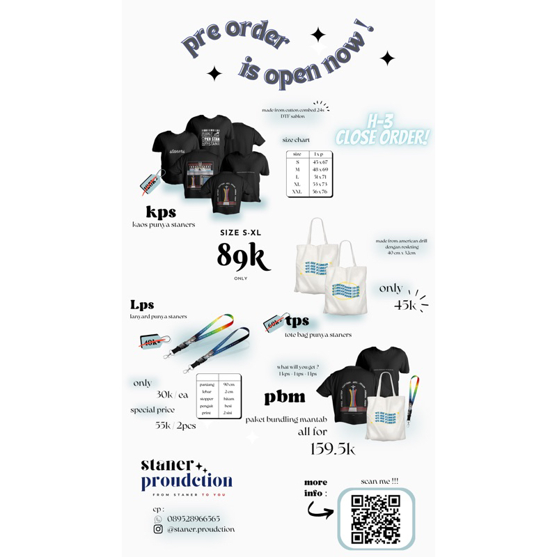 Jual [ KAOS & BUNDLING ] PRE ORDER GOODS PKN STAN MERCHANDISE KAMPUS ...
