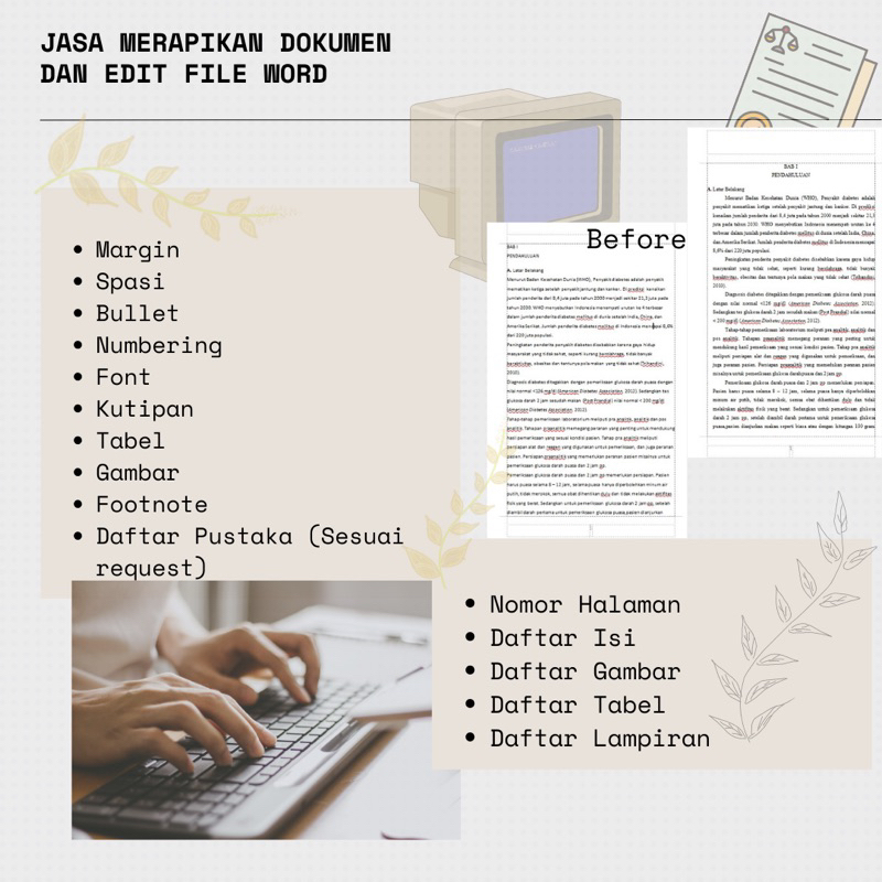 Jual Merapikan dan edit file tugas/makalah/laporan/dll | Shopee Indonesia