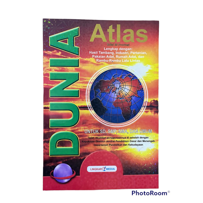 Jual Buku Atlas Dunia Edisi Terbaru 38 Provinsi Terlengkap Kertas HVS ...