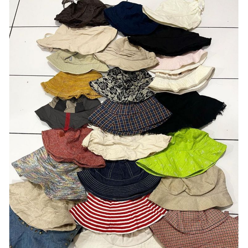 Jual Topi Pantai / Bucket Hat / Topi Rimba / Brand / TOPI COWOK/ TOPI ...