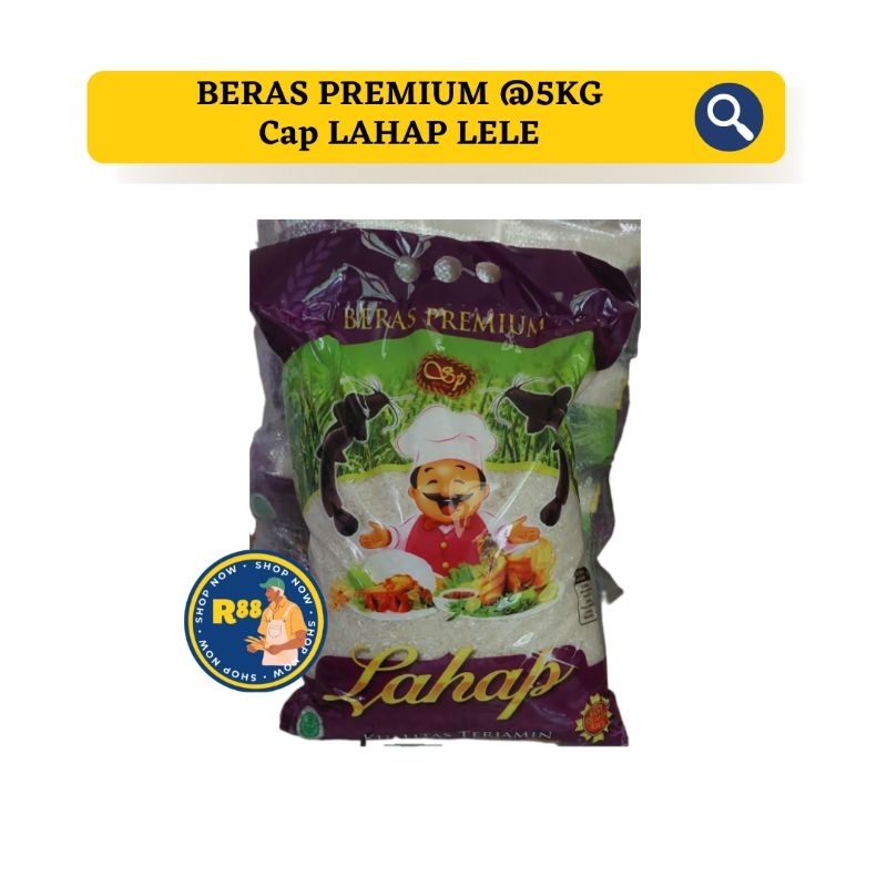 Jual LAHAP LELE "5kg" BERAS ( RICE ) PREMIUM, super, putih & punel ...