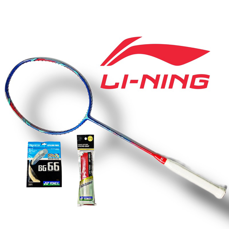 Jual Raket badminton li-ning aeronaut 9000 hdf fullset tinggal pakai ...