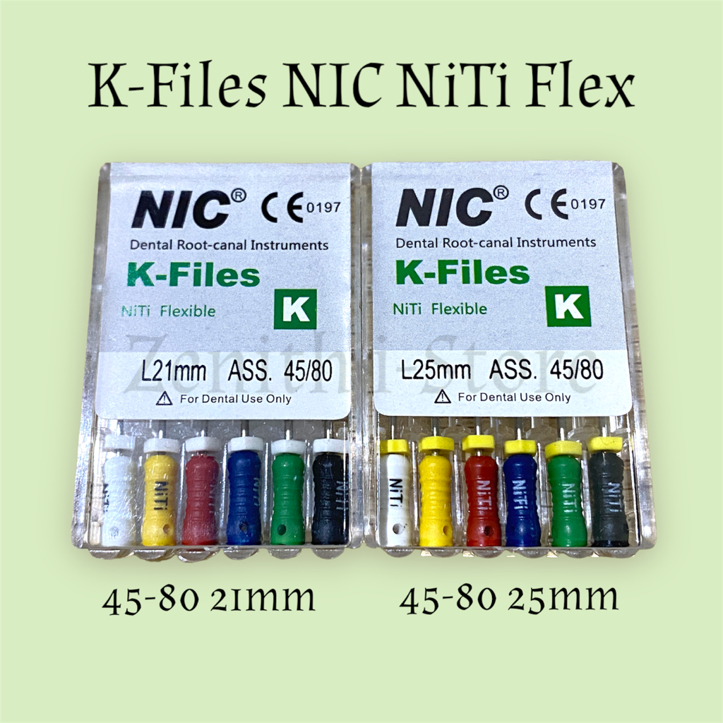 Jual KFile NiTi NIC 21mm 25mm K-File File Jarum Endo Ni-Ti 8 10 15 20 ...
