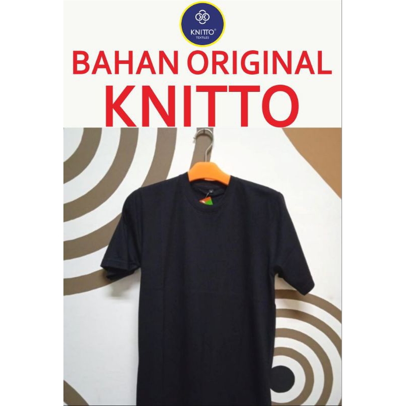 Jual KAOS POLOS BAHAN ASLI KNITTO BANDUNG COTTON COMBED 24S TANGAN ...