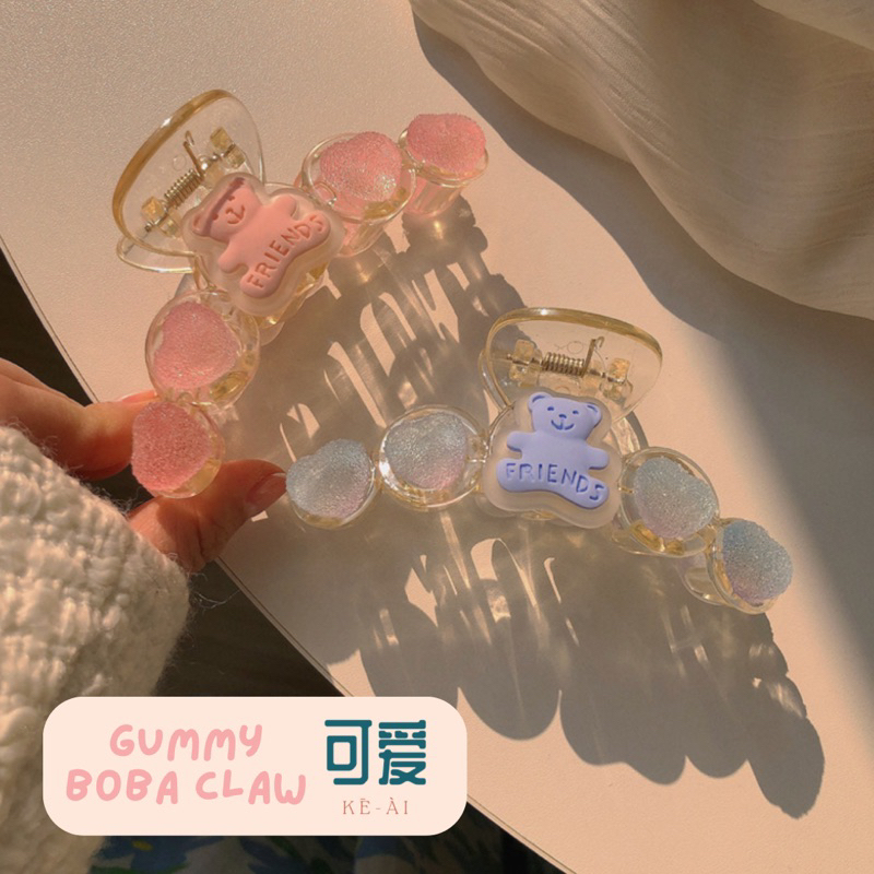 Jual KeAi Official Gummy Boba Claw / Jepit Jumbo Korea | Shopee Indonesia