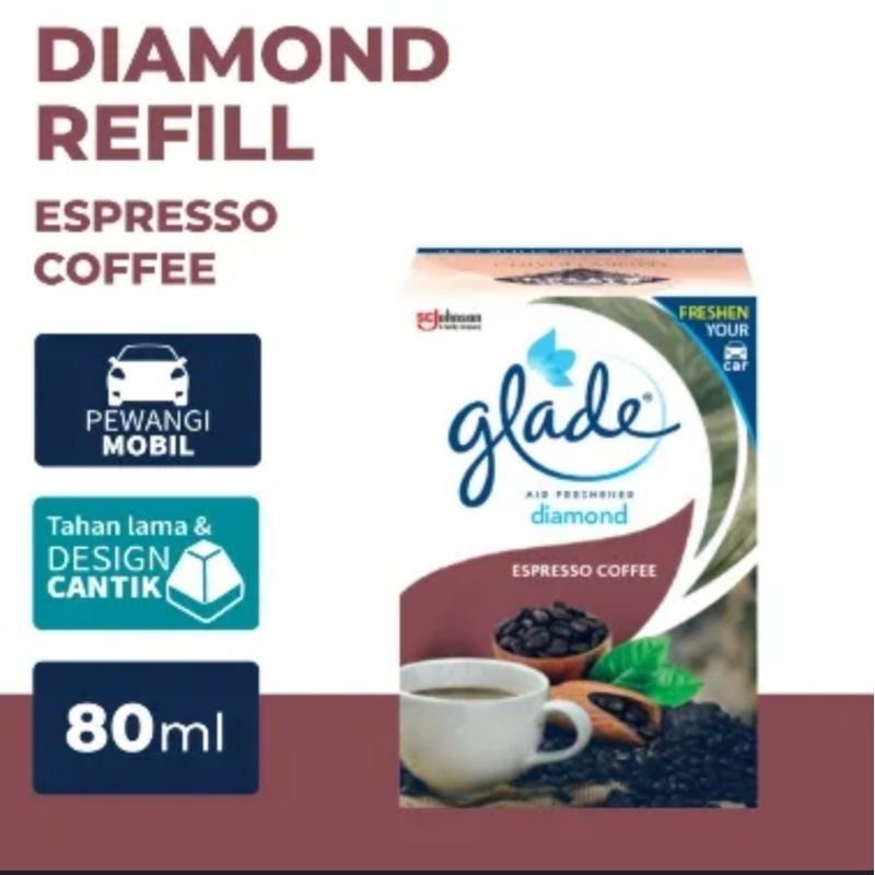 Jual Glade Diamond Car Espresso Coffee Refill 80ml | Shopee Indonesia
