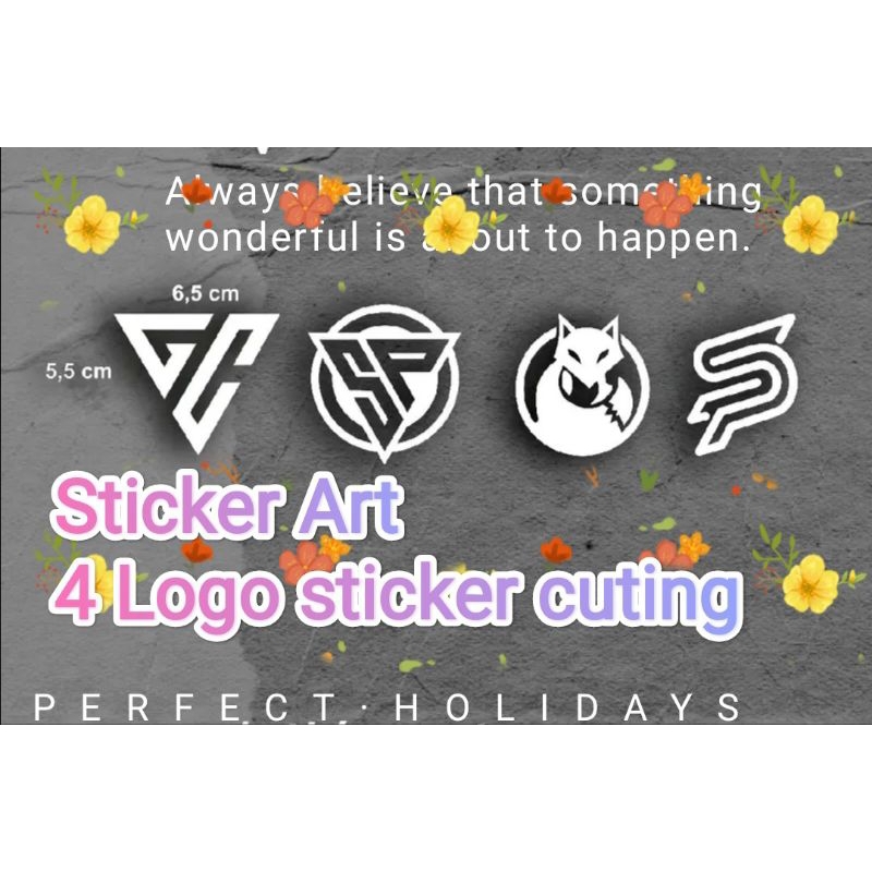 Jual Sticker Cuting Logo Dapat 4 Logo Fullsetcocok Untuk Aksesoris Shopee Indonesia